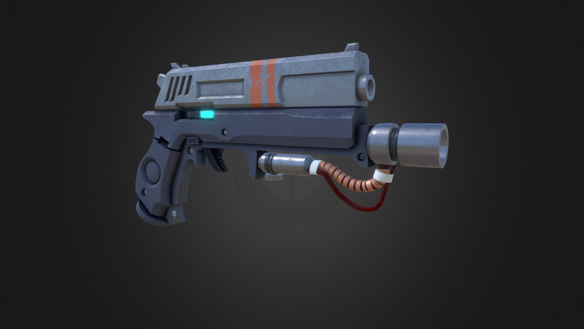 Handgun 01 - 3D model by Aurélien Oger (@aurelien.oger) [7fb4f24 ...