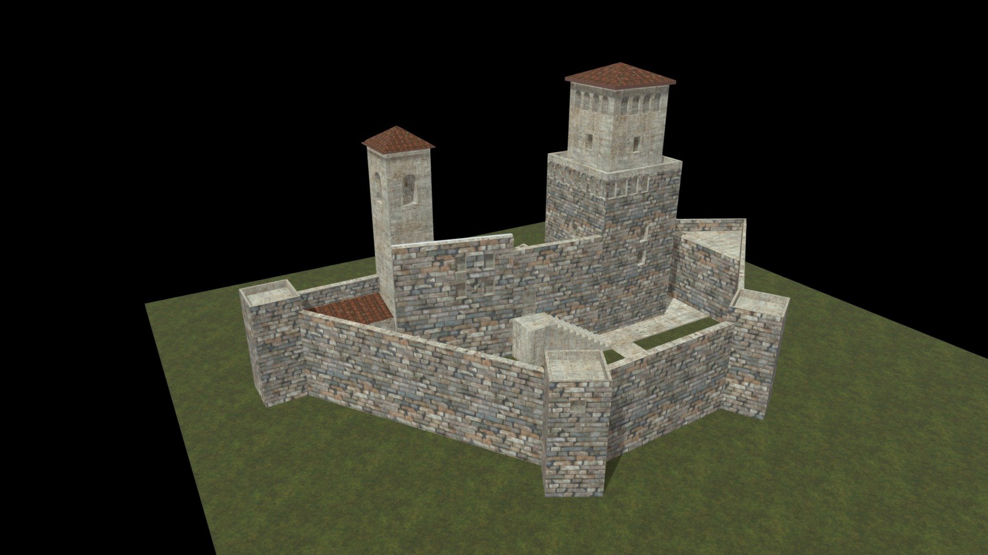 Rocca Guaita (San Marino - Italy) - 3D model by 3D View (@dimoduk ...
