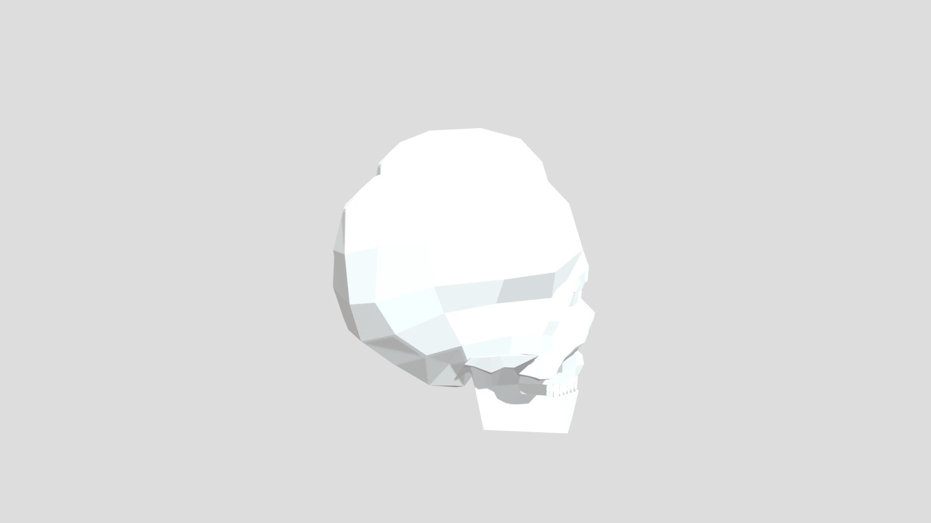 Skull Low poly - Download Free 3D model by Anisura [7fb5c1a] - Sketchfab