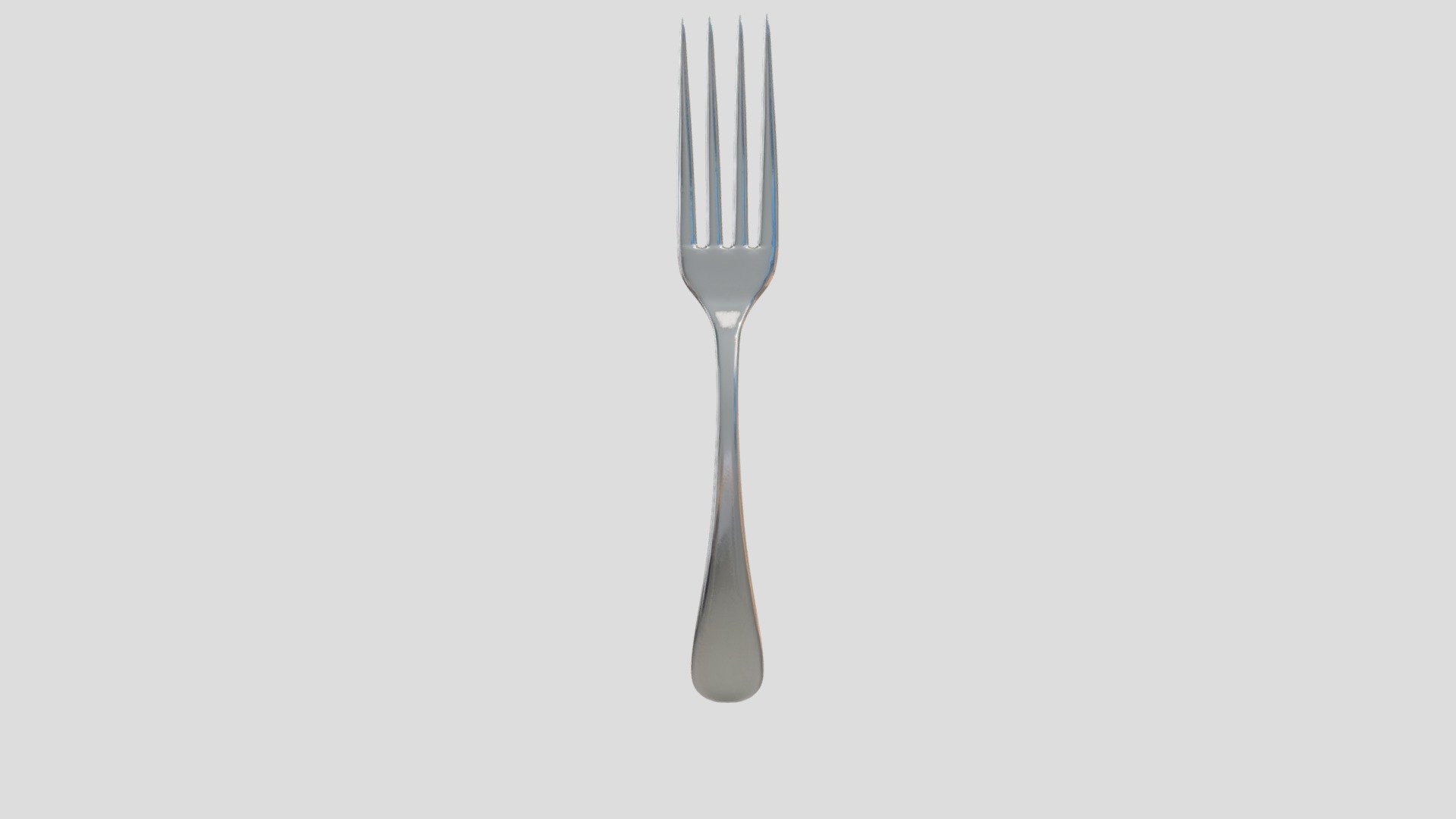 Silver Fork - 3D model by Angel (@ang2082508) [7fb6783] - Sketchfab