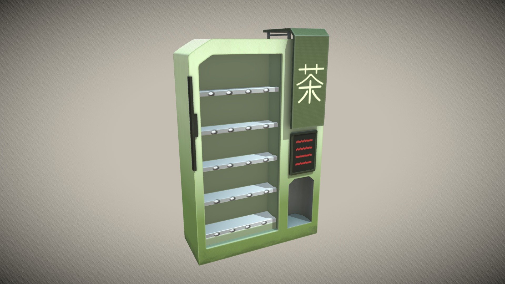 Green Tea Vending Machine - Download Free 3D model by Josevan Danusastra (@JosevanD2) [7fb6aca ...