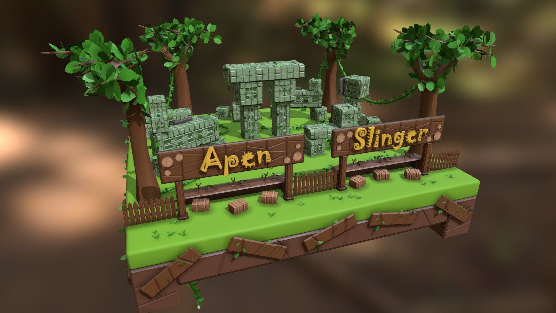 Apen Slinger Efteling Sinbad - 3D model by Yorus01 [7fb7355] - Sketchfab