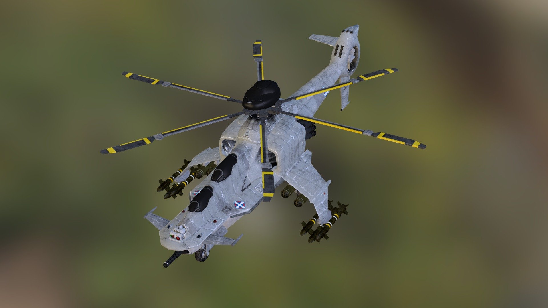 Gunship - 3D model by Uros_Pavlovic [7fb75ea] - Sketchfab