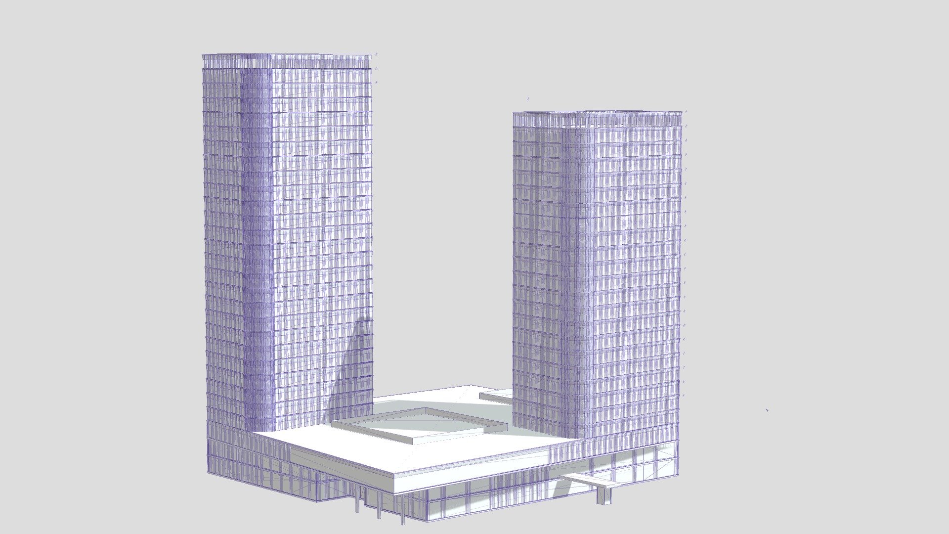 Talan Towers - 3D model by zholik2003 [7fbd04a] - Sketchfab