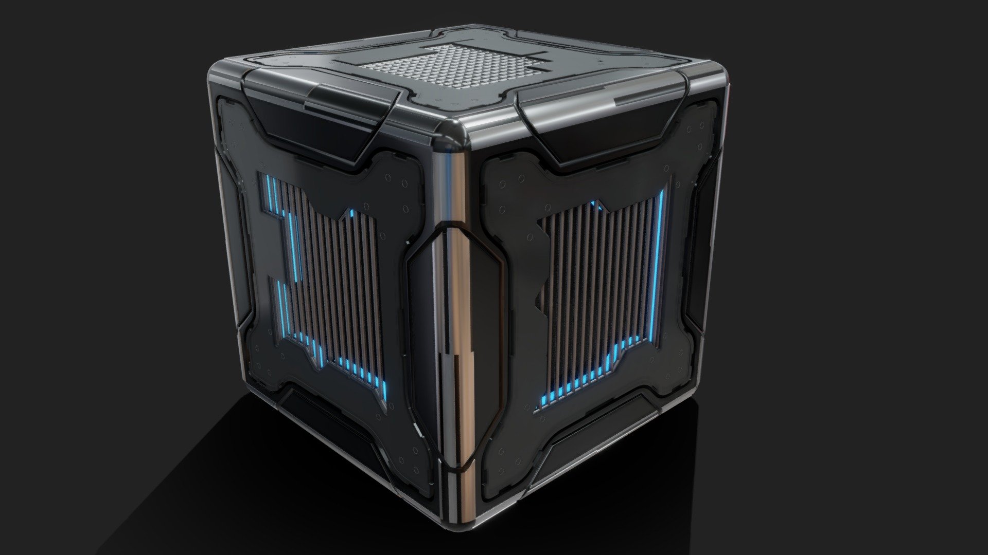 Scifi Cube 7 - Buy Royalty Free 3D model by Giimann [7fbd701] - Sketchfab Store