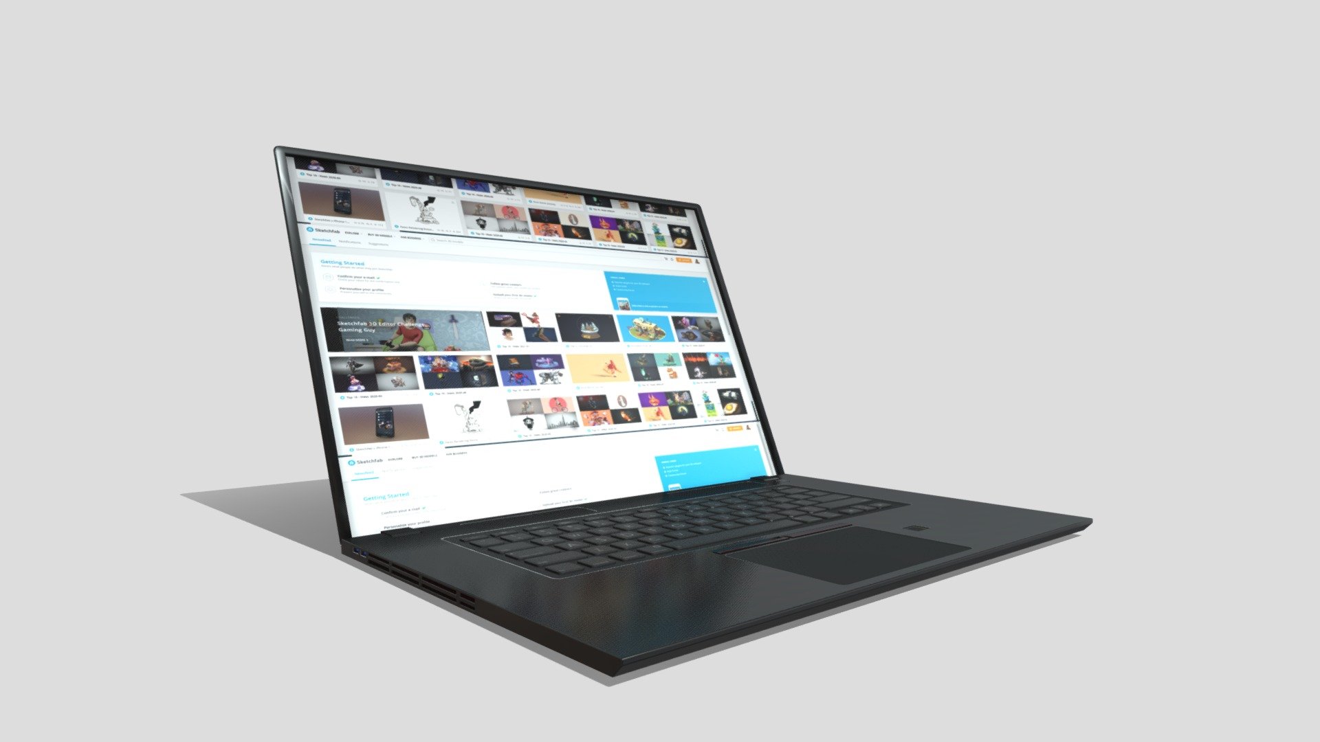Laptop - Download Free 3D model by Rasmus (@Rasmus82) [7fbe17a] - Sketchfab