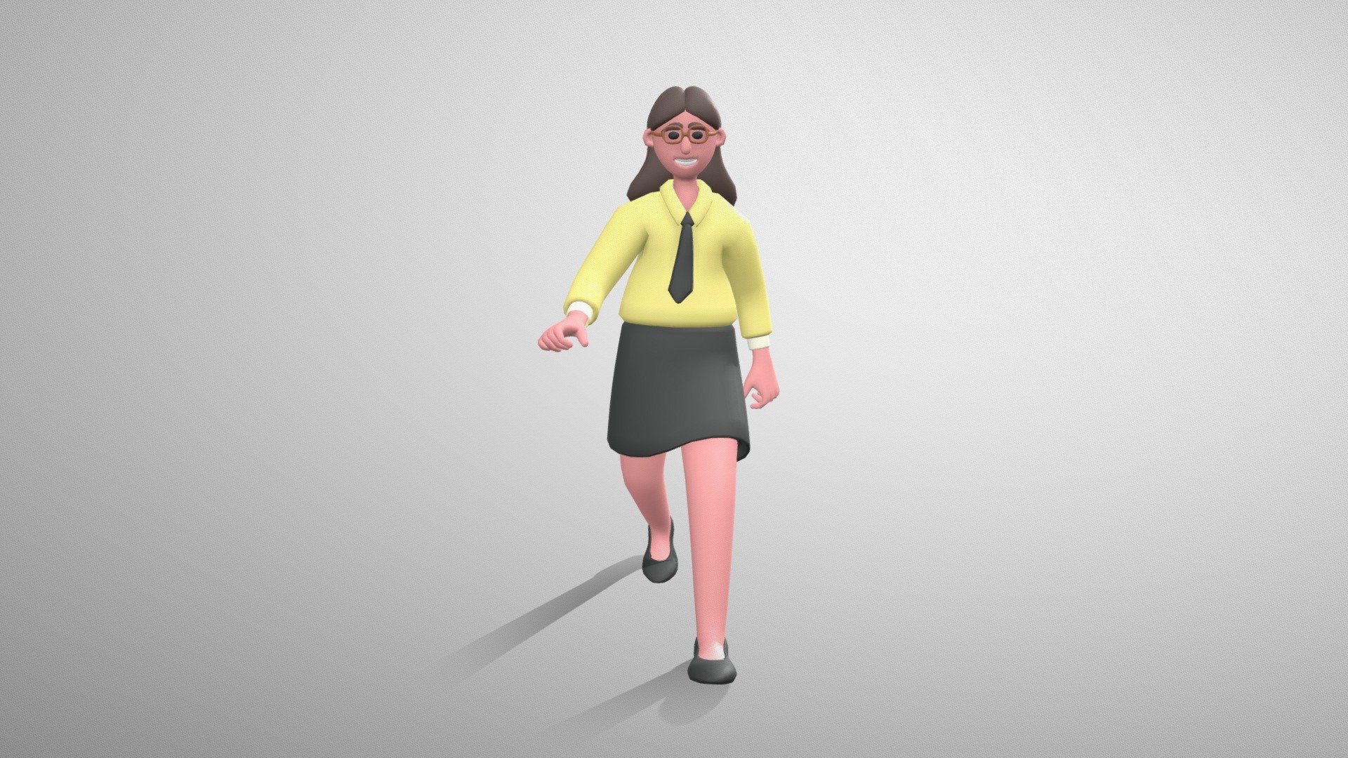 Stylized Girl Teacher - Mixamo Rigged Character - Buy Royalty Free 3D ...