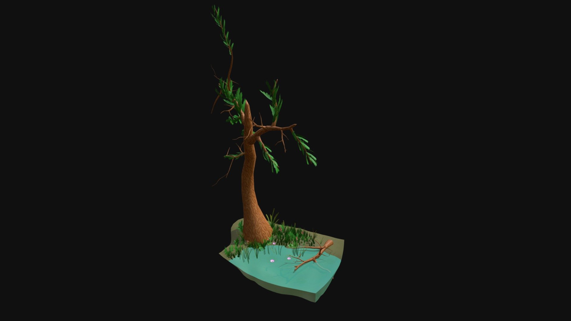 Swamp_Diorama - 3D model by Hamza_Makda73 [7fc372d] - Sketchfab