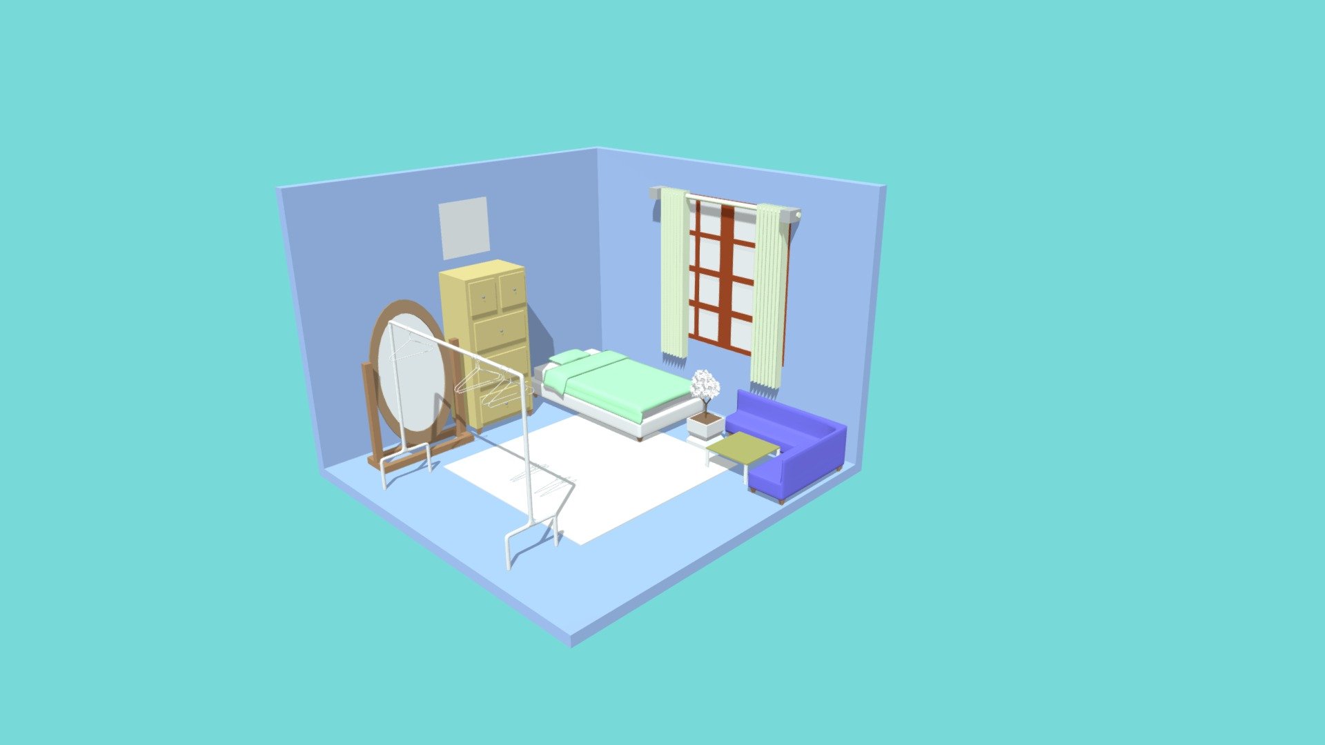 Room #1 - Download Free 3D model by BayuSurapati [7fc4cd2] - Sketchfab