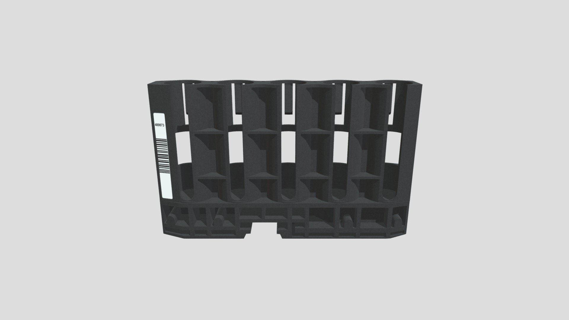 Black_5_tube_rack - 3D model by jenrichey [7fc6d9d] - Sketchfab