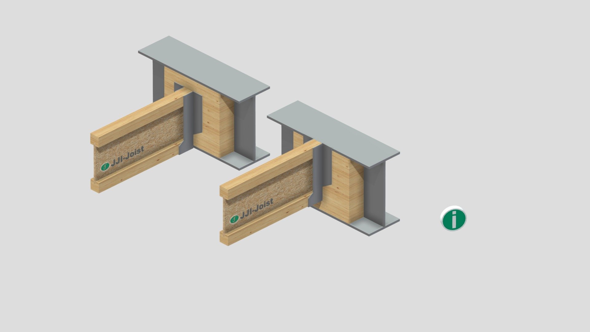 F29 | JJI-Joist to steel beam face fixing - 3D model by JamesJonesTSD ...