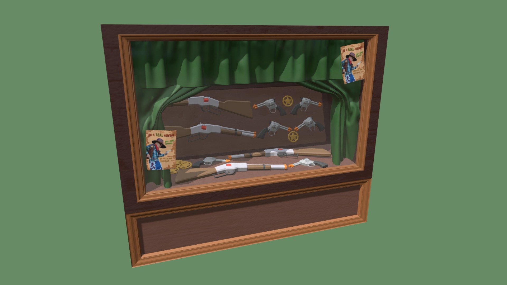 Cowboy toys shopfront - 3D model by DeathWolfie [7fc85ca] - Sketchfab