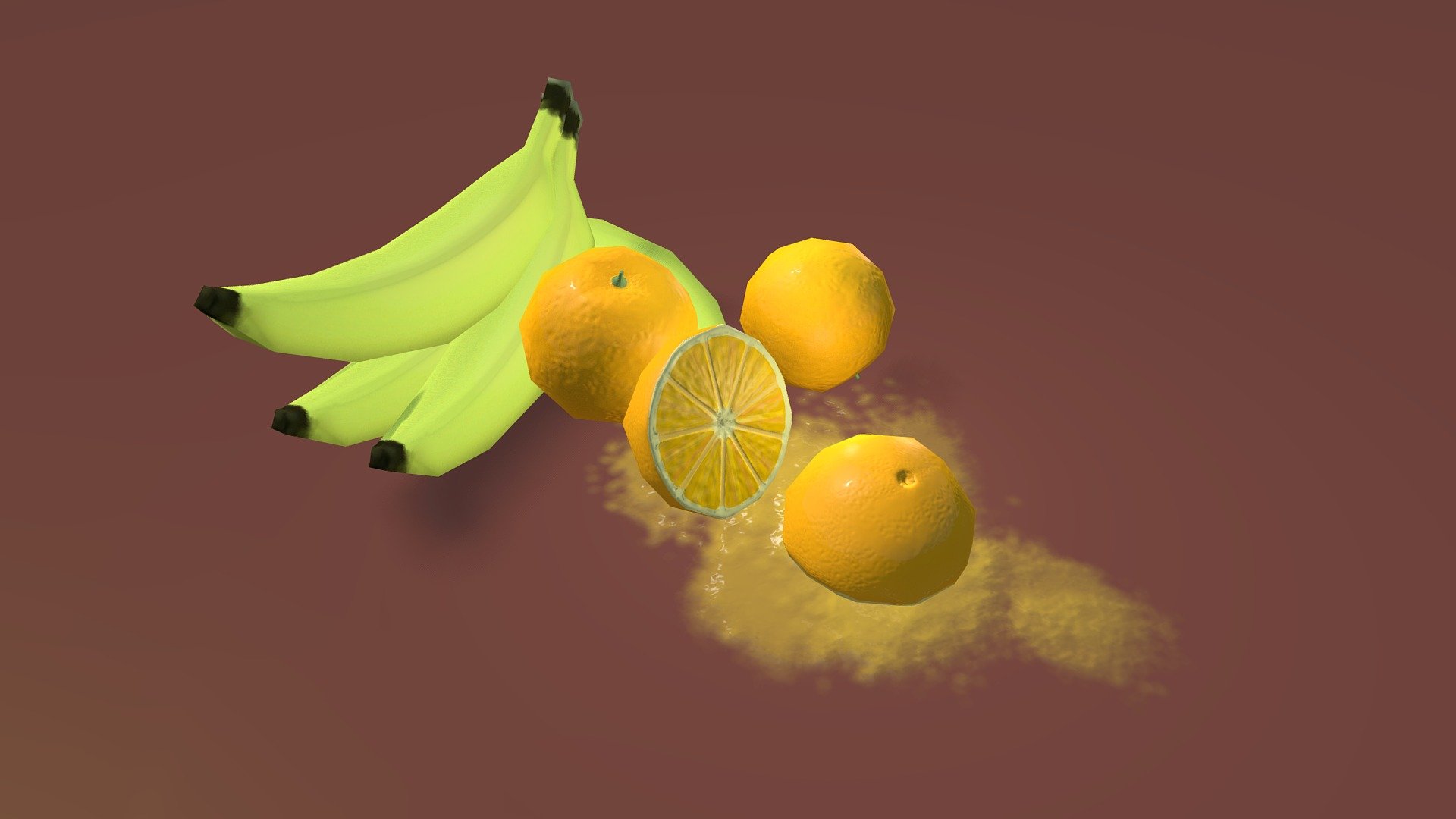 Fresh fruits - Buy Royalty Free 3D model by tamminen [7fc90f0 ...