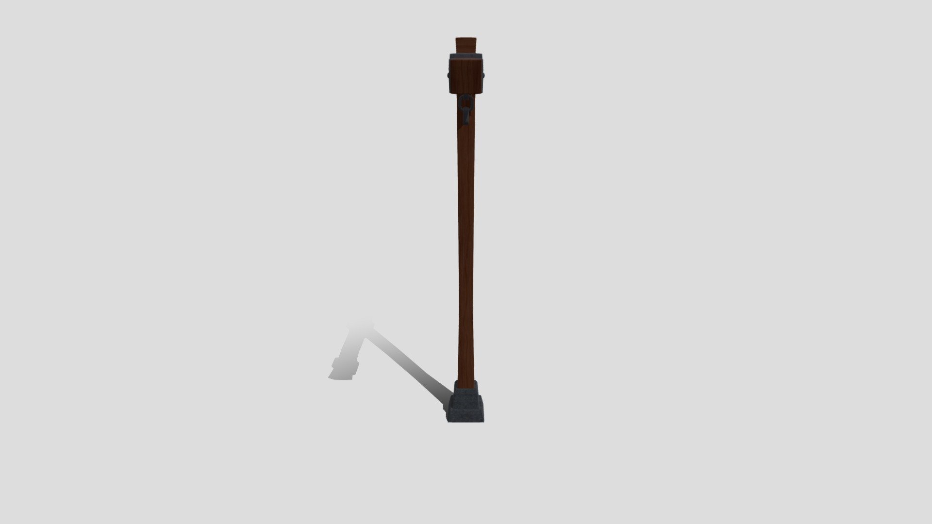 Stylised Medieval Lamp Post - Download Free 3D model by CalWhite ...
