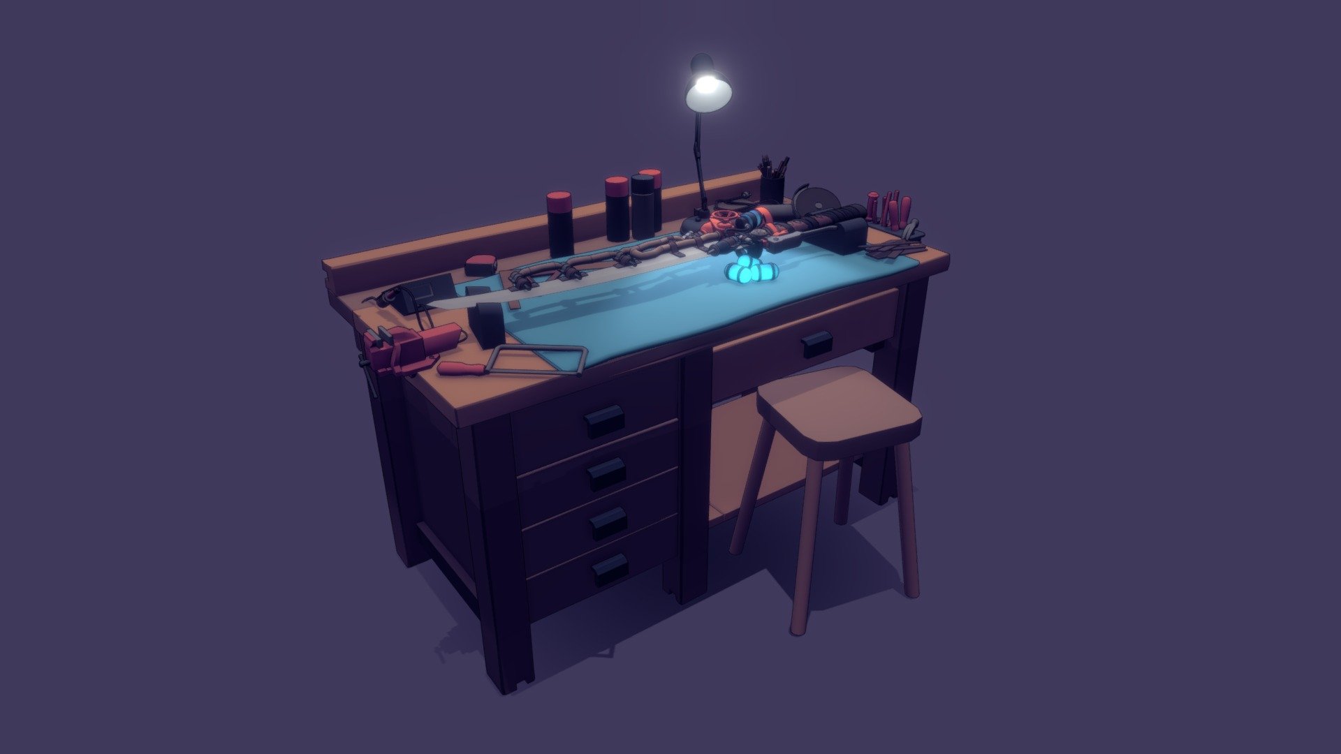 Workbench - Download Free 3D model by Voxel_CG [7fcb558] - Sketchfab