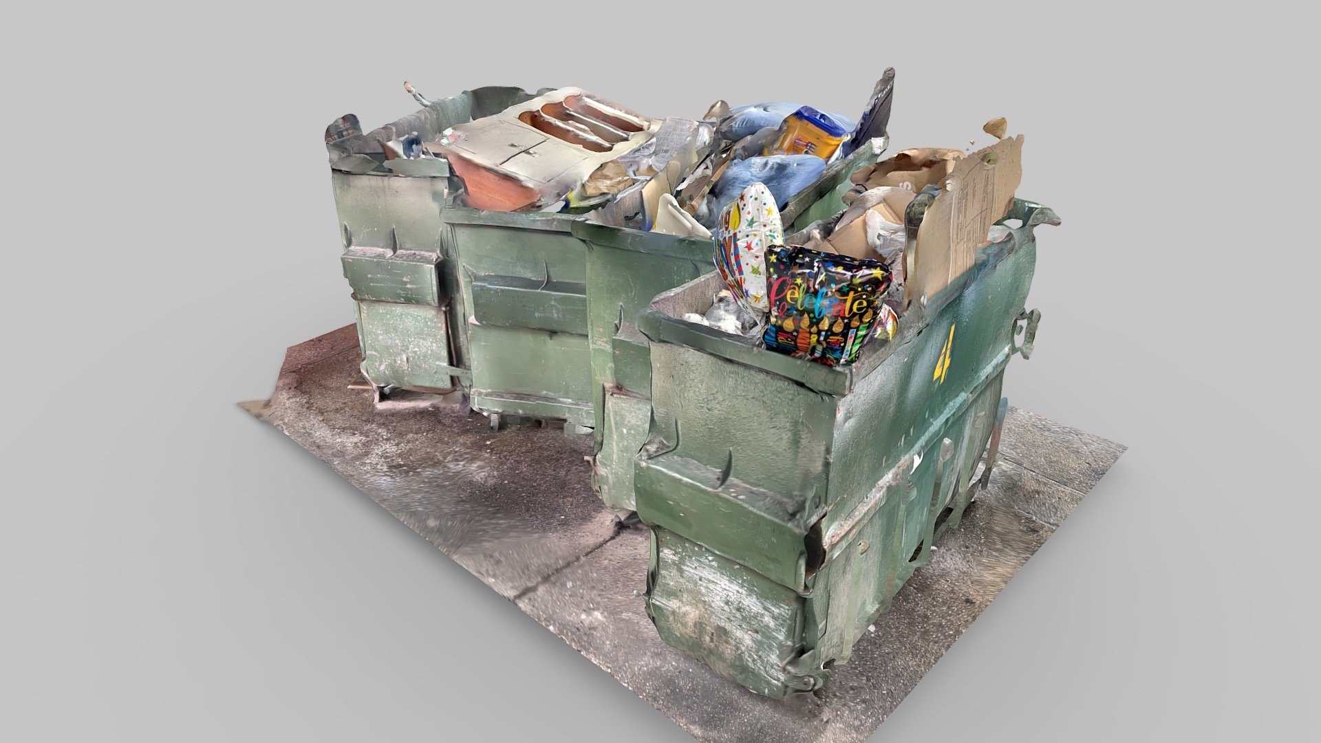 Day 22: Garbage Bins - 3D model by Stuart Rosenberg (@s2rosenberg ...