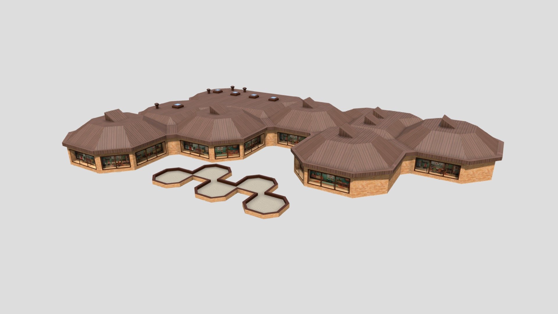 Kindergarten 1980s - 3D model by Iskra: Yugoslav Architecture (@iskra3d ...
