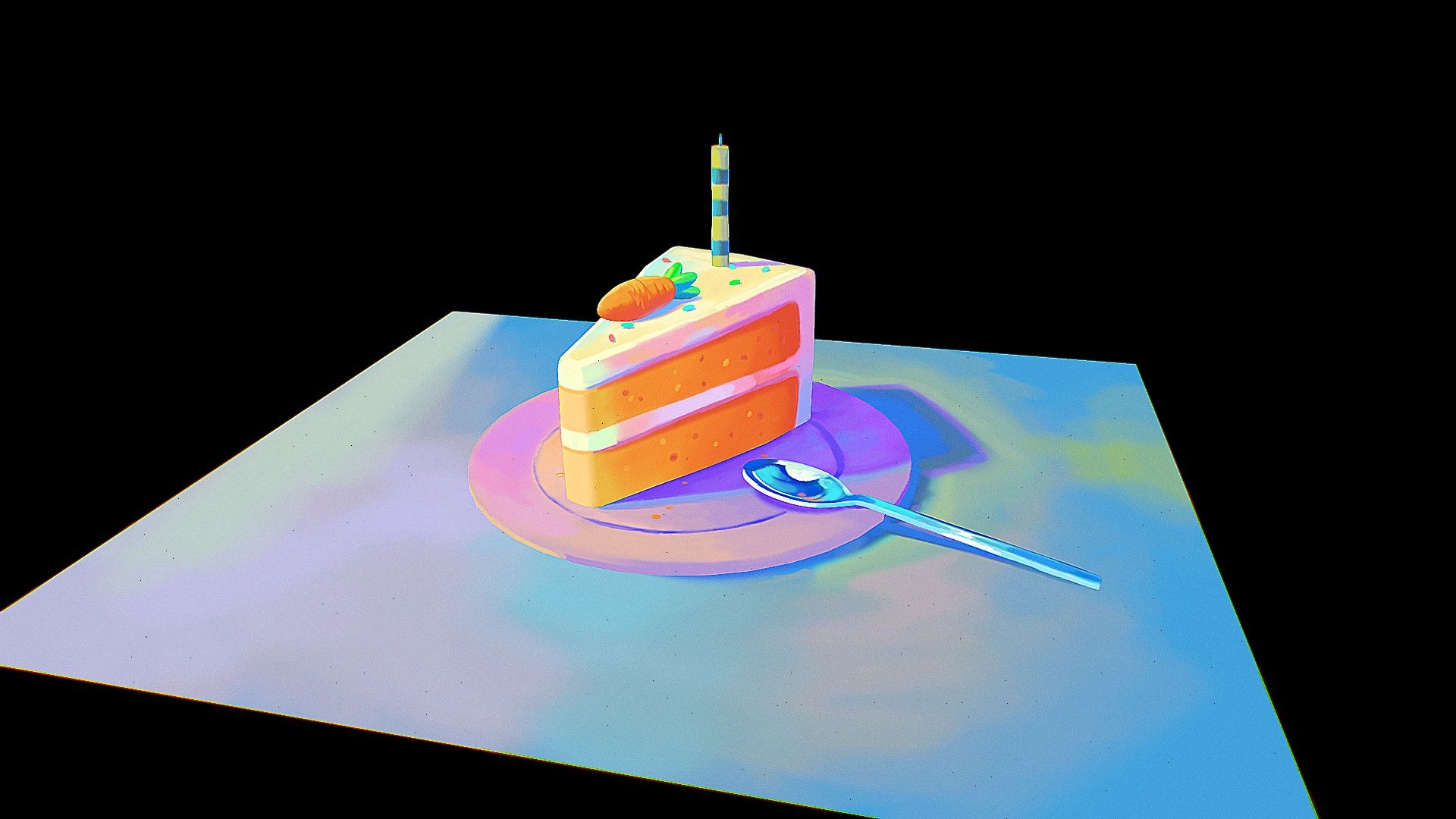 Cawotte cake - 3D model by Cassandre Harington (@harington.cassandre ...