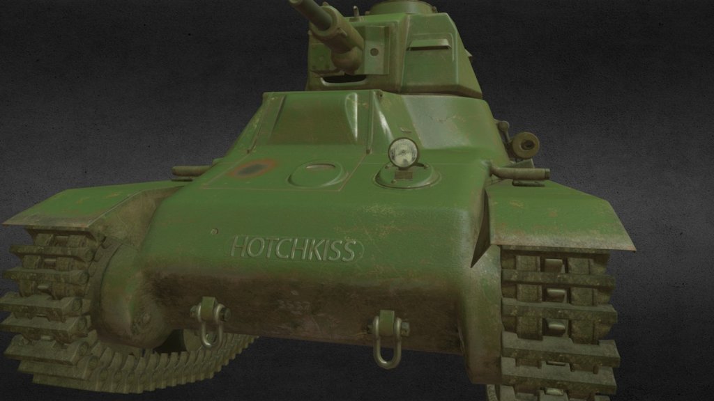 Hotchkiss H35 - 3D model by thuanphuoc [7fd53d1] - Sketchfab