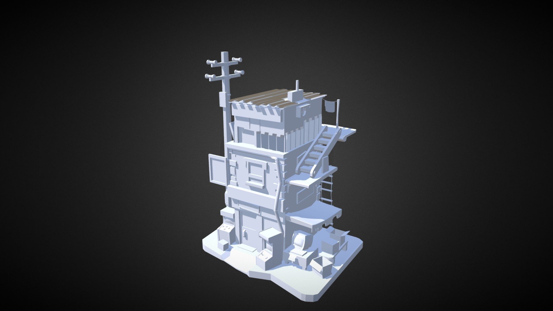 Arcade's Building - 3D model by CocoArteVideojuegos17 [7fd81d8] - Sketchfab