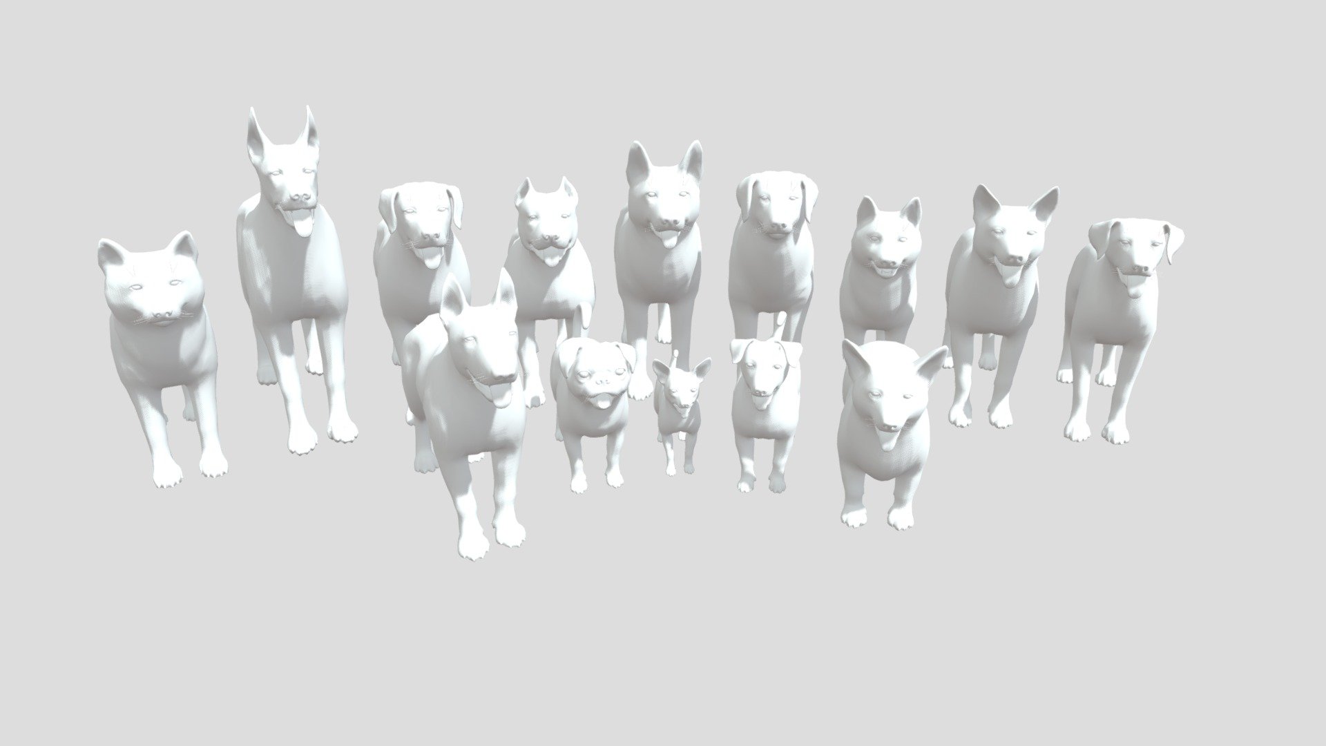 Dogs Big pack - Download Free 3D model by dung5453 [7fdaf41] - Sketchfab