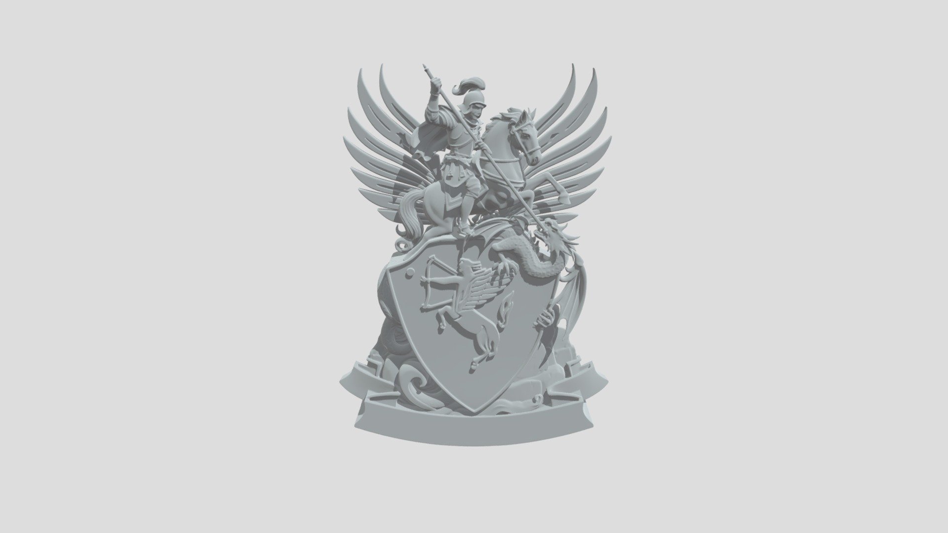Winged Archer on the Azure Shield - 3D model by WillyDeiPooh [7fdb7a6 ...