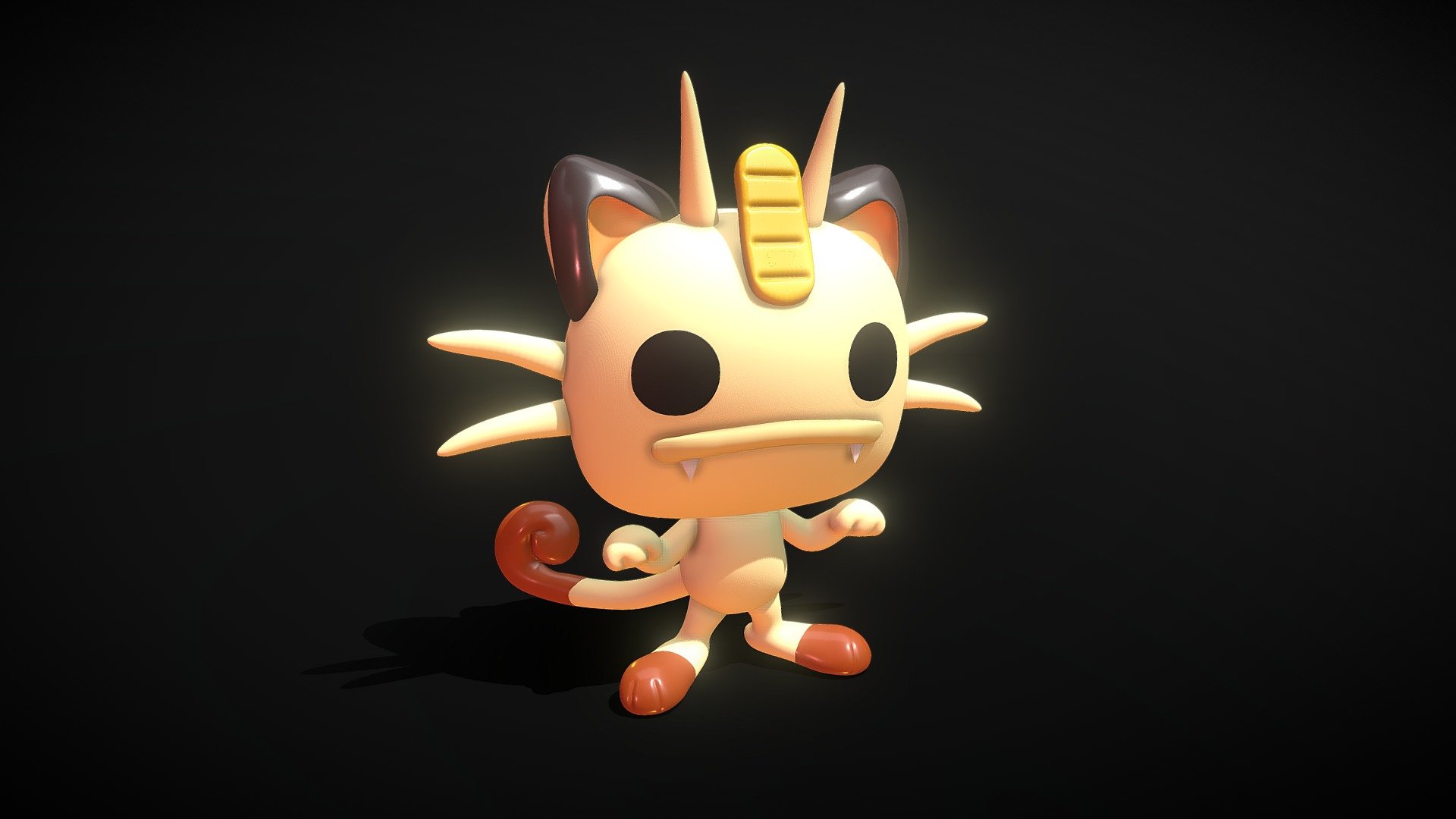 Meowth Pokemon 3D - Buy Royalty Free 3D model by Gabriel Diego ...