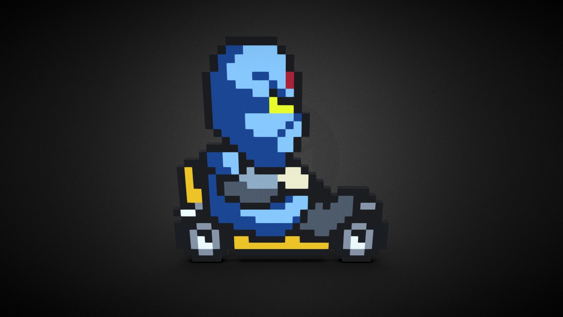 SMK147 - Super Pixel Kart TMNT Blue Foot Soldier - Buy Royalty Free 3D ...