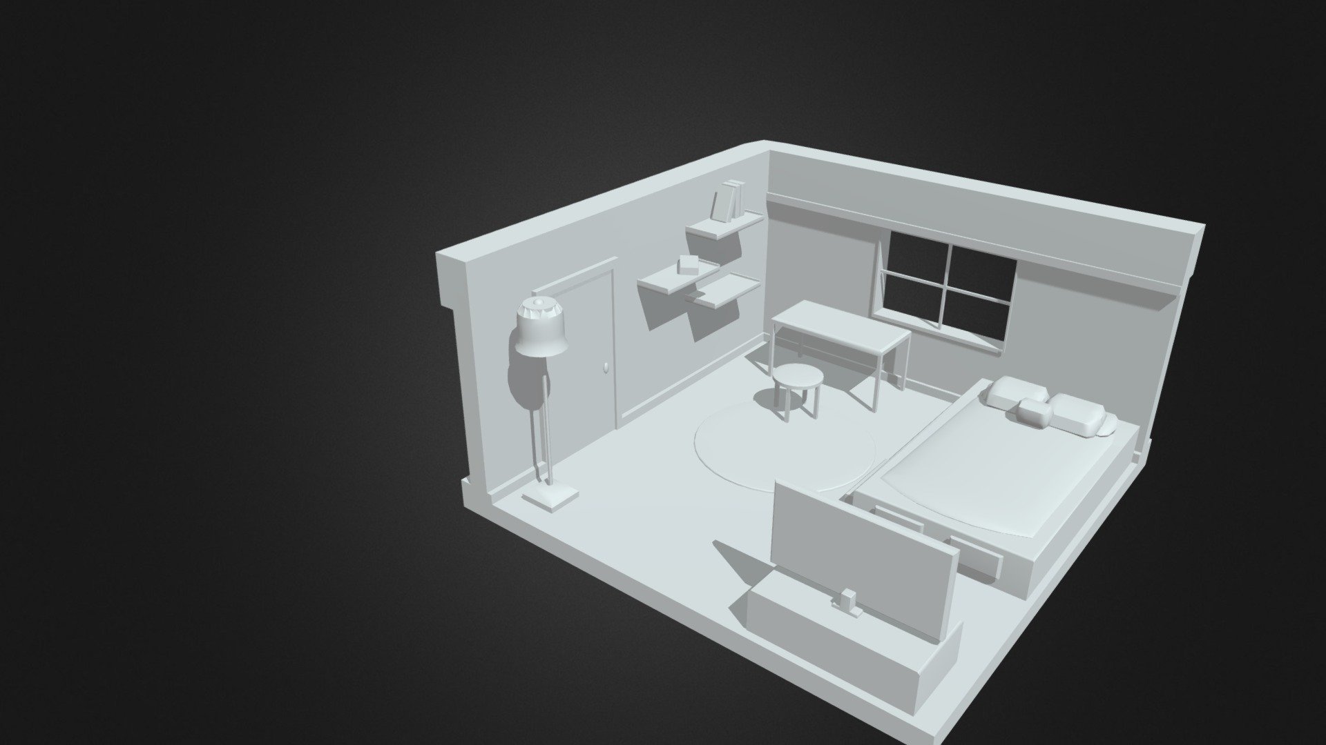Low Poly Room - Download Free 3D model by marion.samaranos [7fdd6aa ...
