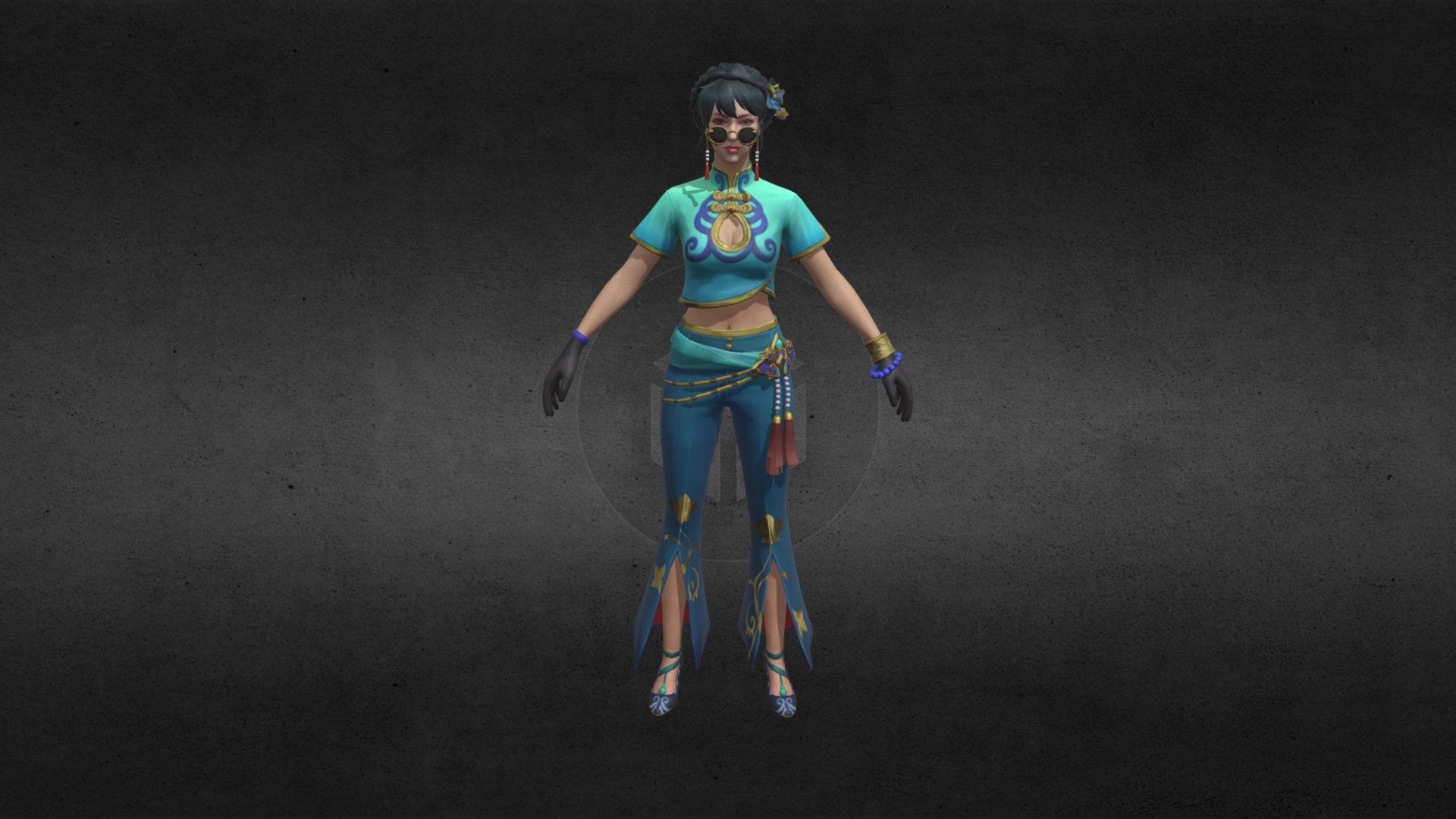 freefire new female 3d model by pace gaming - Download Free 3D model by ...