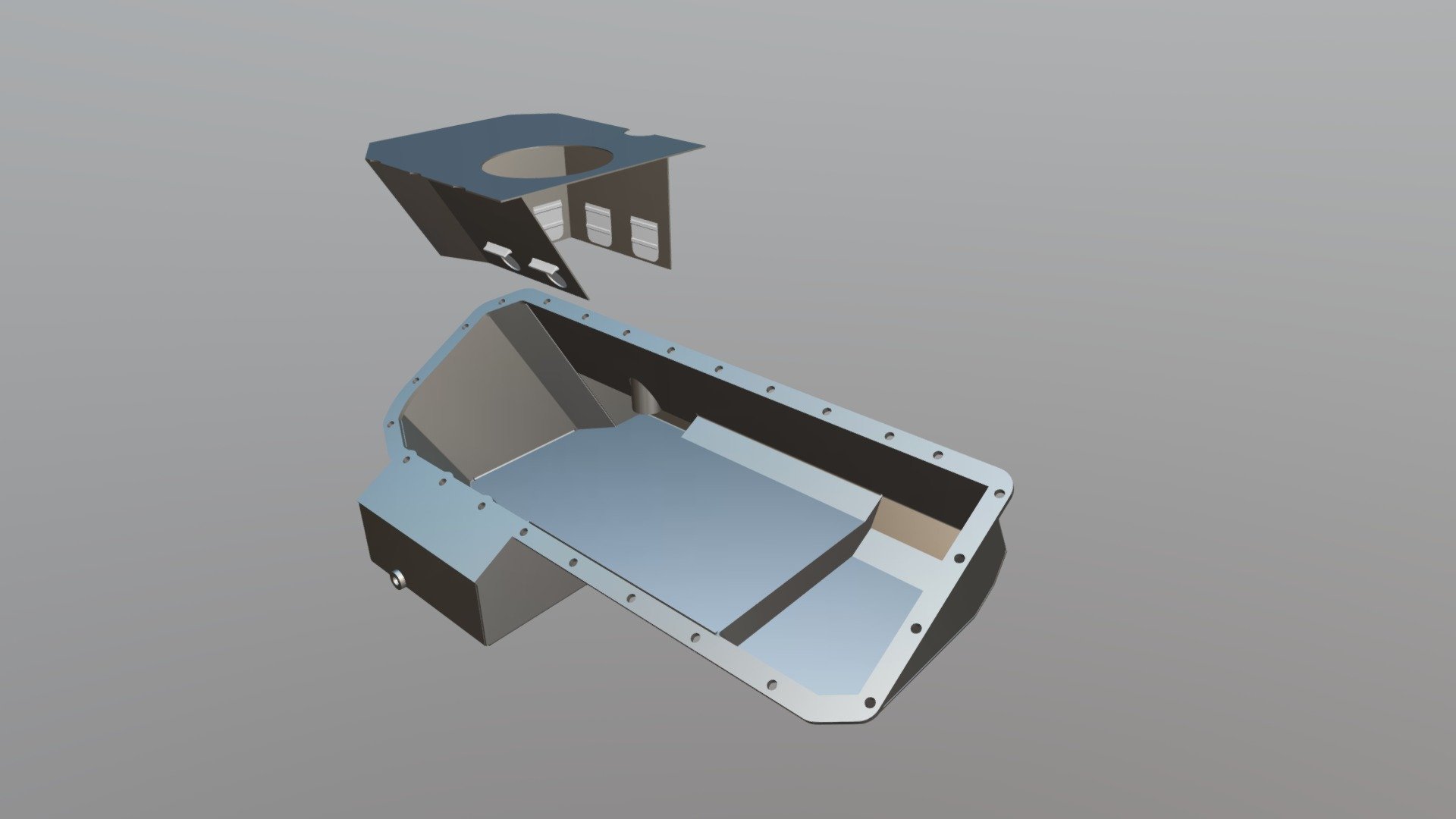 Miska z przegrodami - 3D model by unreall [7fdefe1] - Sketchfab