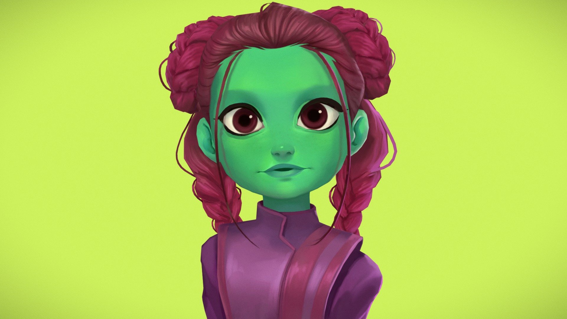 Baby Gamora - 3D model by conceptstudio [7fe00ba] - Sketchfab