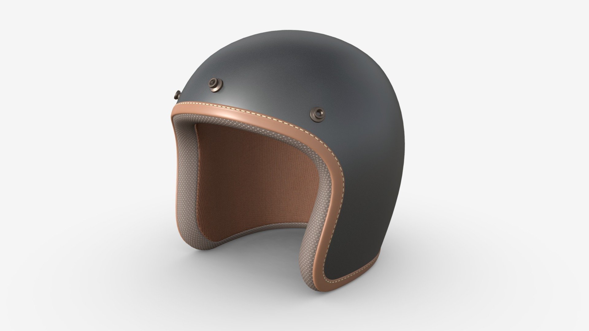 Open Face Vintage Scooter Helmet - Buy Royalty Free 3D model by HQ3DMOD ...