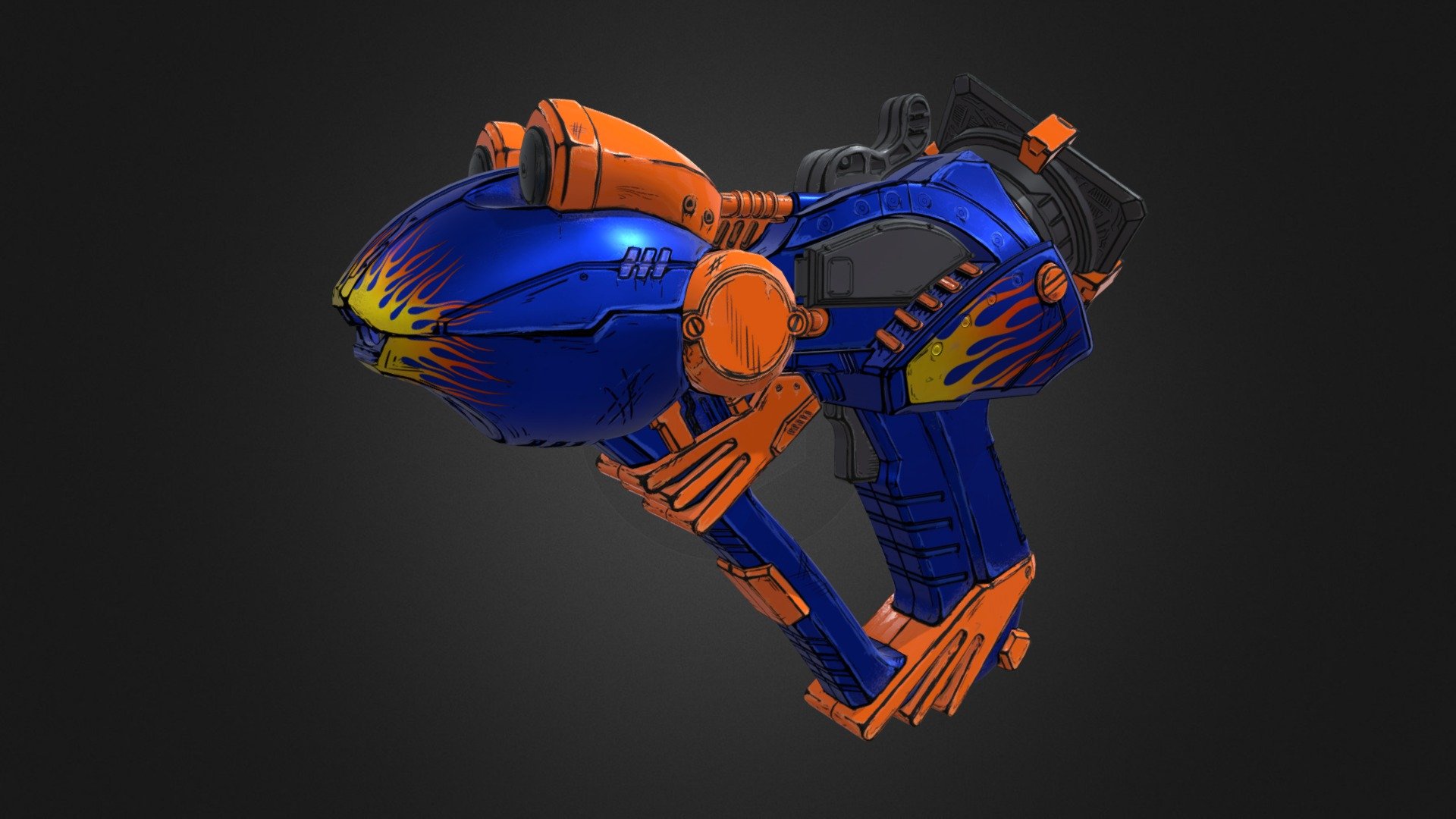 FROG GUN - Download Free 3D model by kakali-kozi [7fe1b42] - Sketchfab