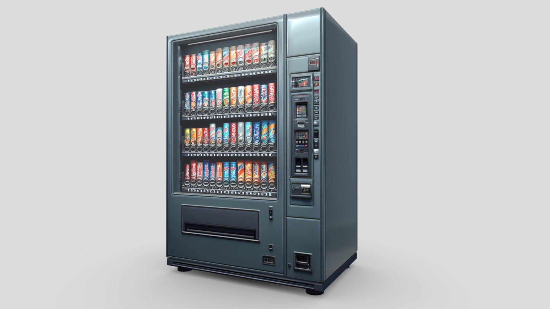 Vending Machine Coke Sprite Pepsi Junk Food - Buy Royalty Free 3D model ...