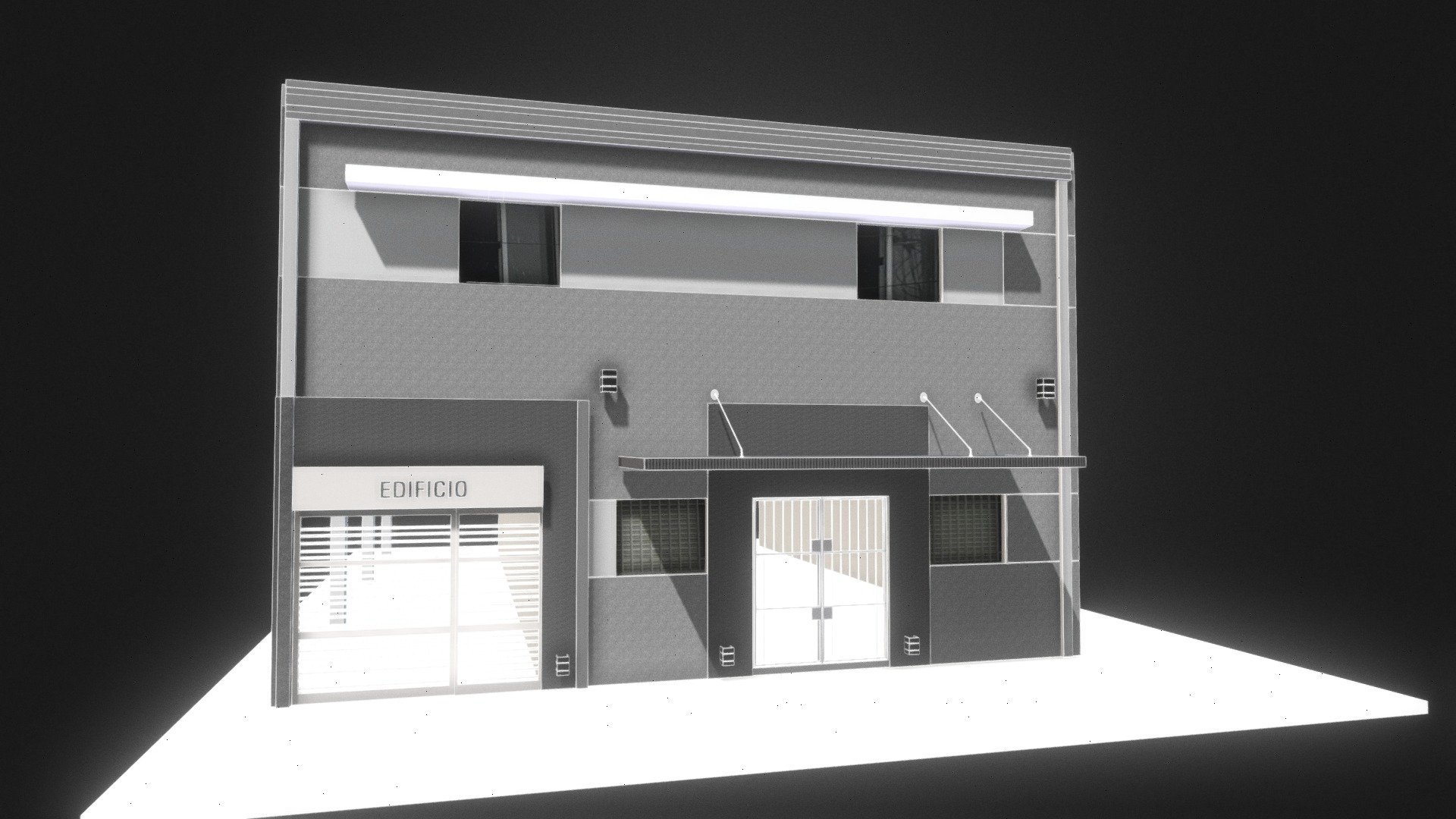 fachada 1-0 - 3D model by decoparami [7fe491a] - Sketchfab