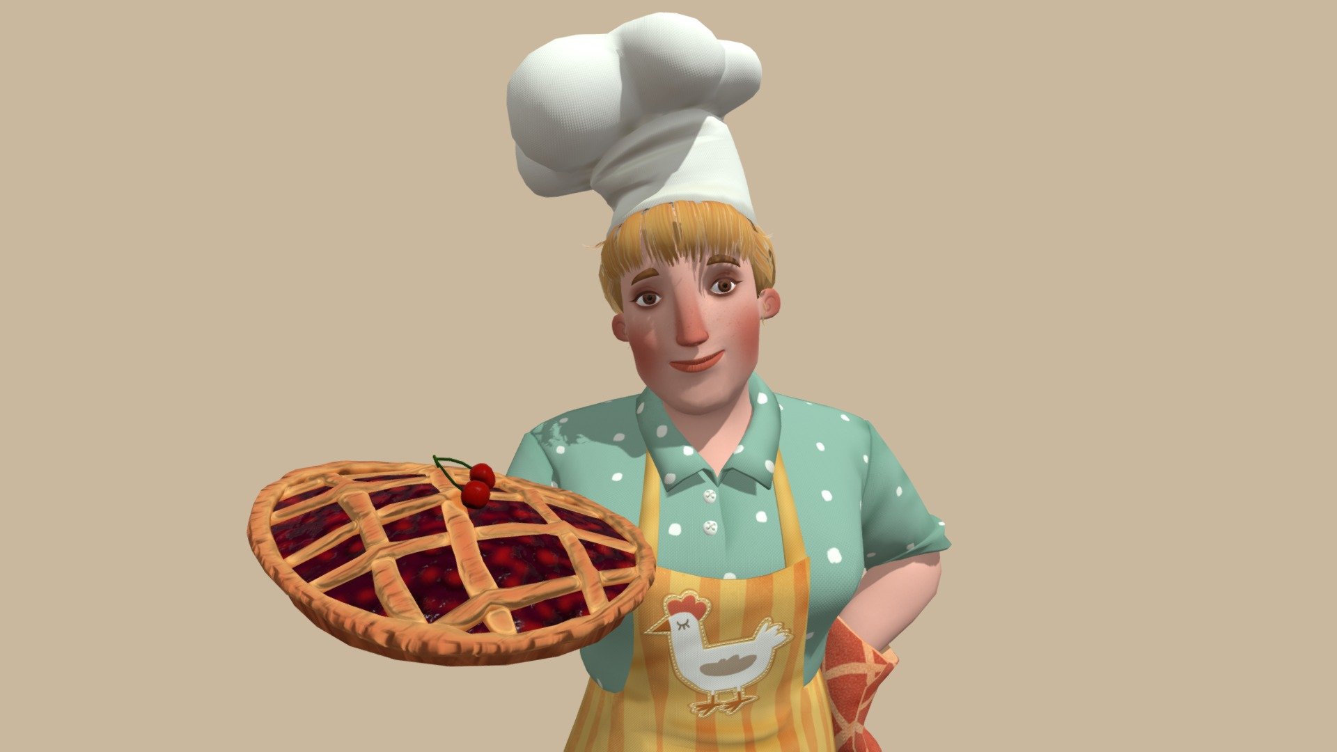 Baker Gerda - 3D model by elena.berezina [7fe4a54] - Sketchfab