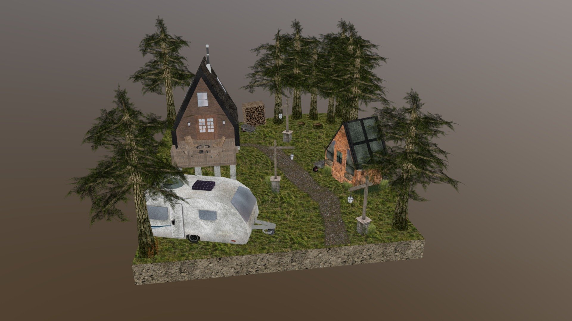 DAE Diorama - Eco House - 3D model by Zoe_DB [7fe5376] - Sketchfab