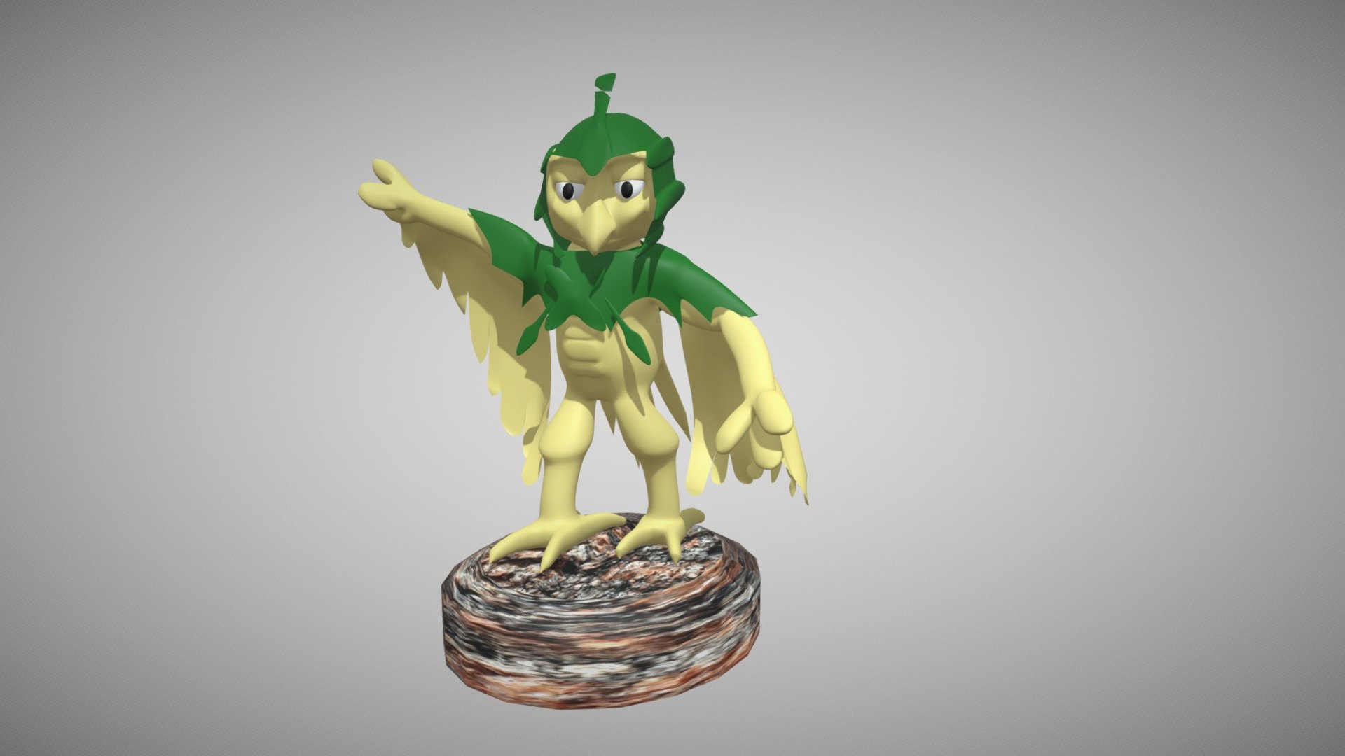 decidueye smooth - 3D model by juan.vega04 [7fe6c28] - Sketchfab