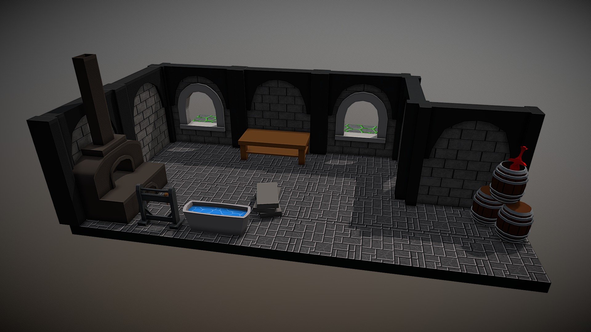 Blacksmith Room Textured - 3D model by Oni Elite (@JordanVega) [7fe7c97 ...