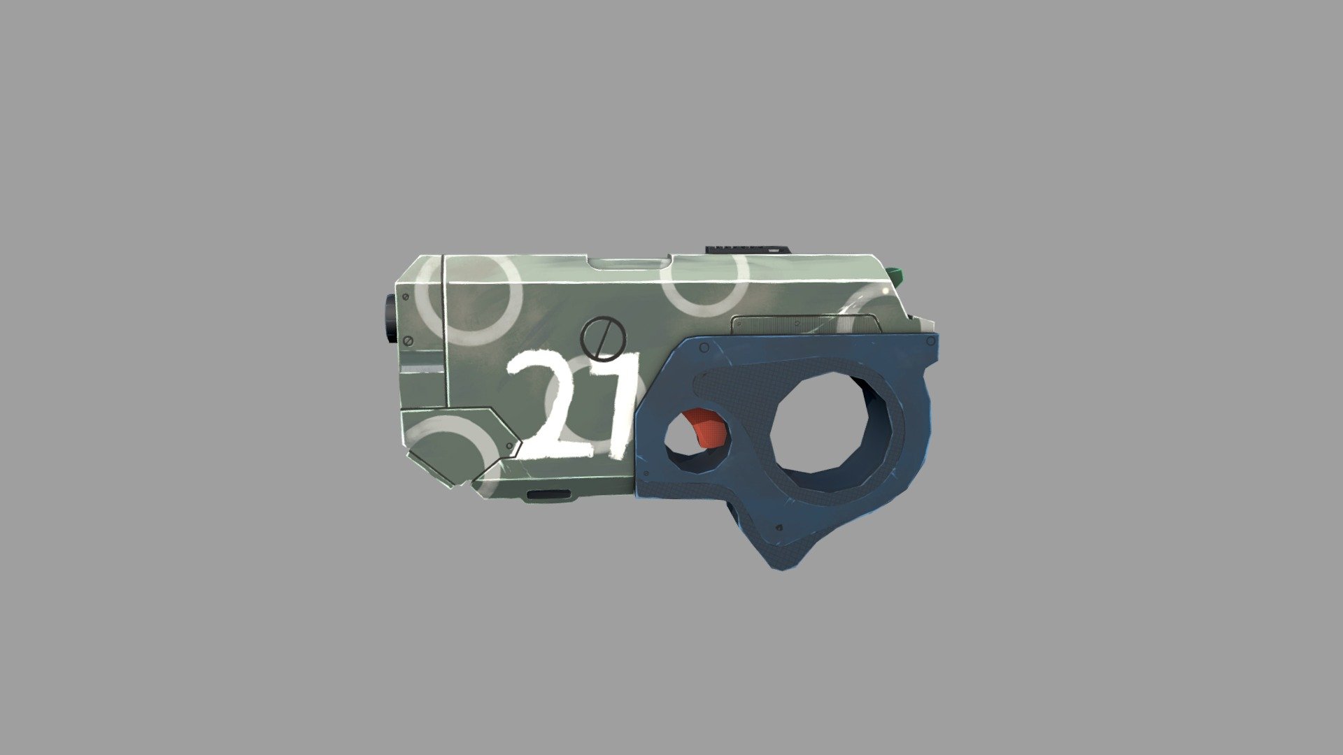 Gun (hand paint) - 3D model by O_ksana [7fe7d8b] - Sketchfab