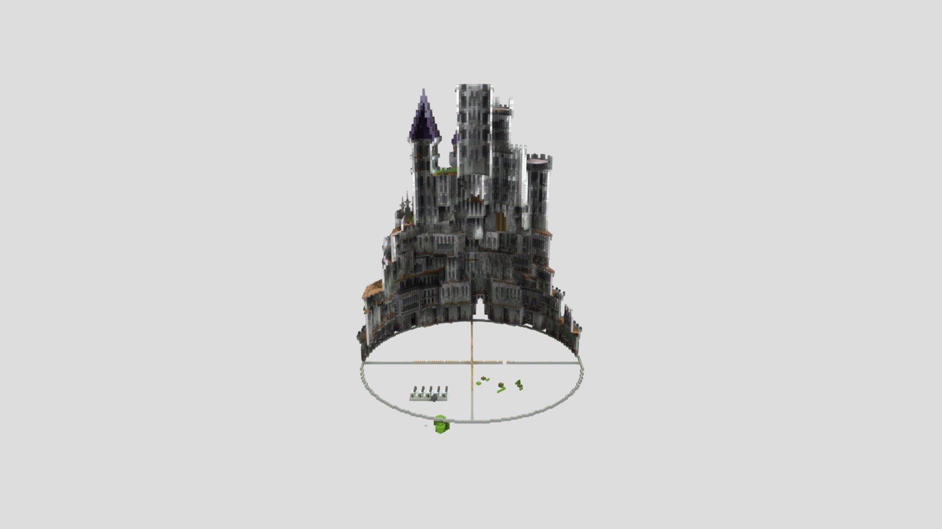 Half Castle - 3D model by soooji [7fef60c] - Sketchfab