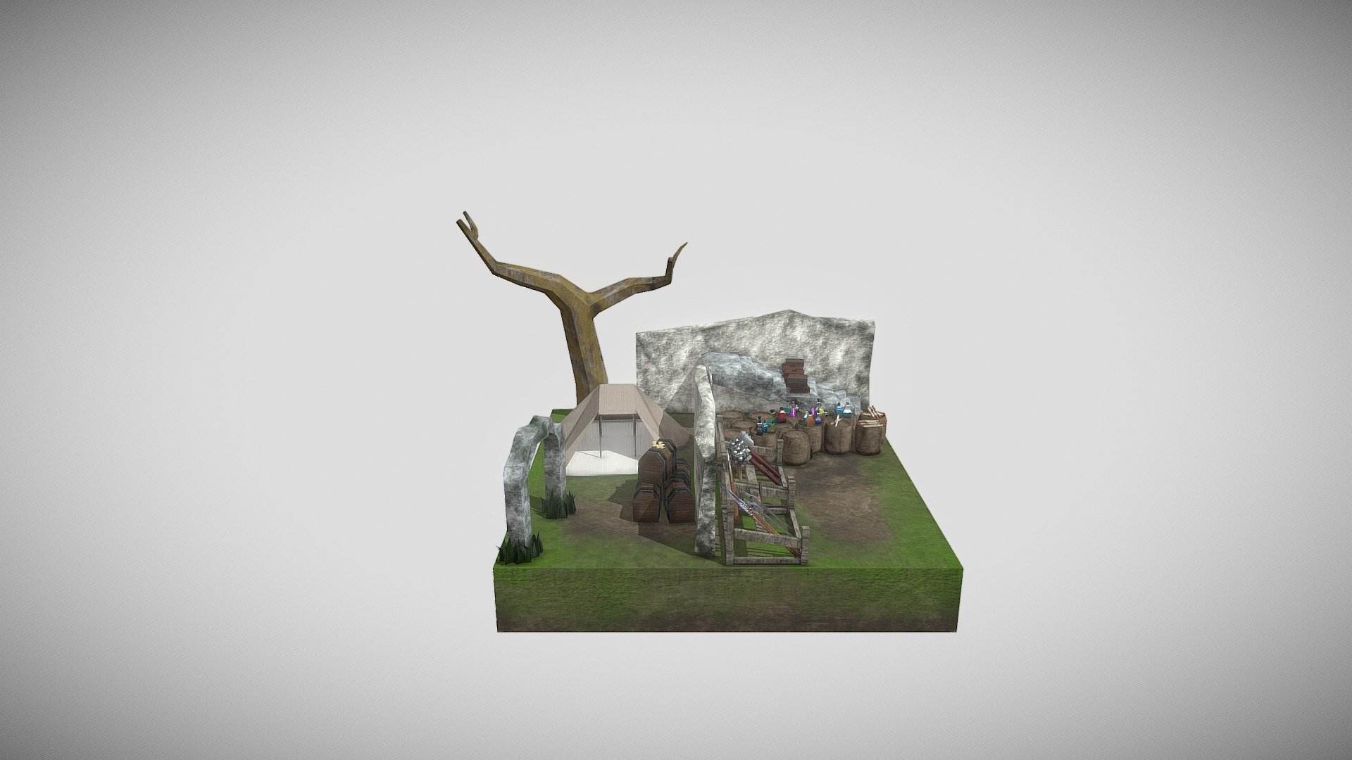 Medieval Fantasy Shop - 3D model by KathyK [7ff0fae] - Sketchfab