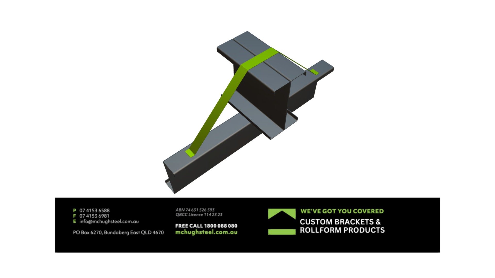 DWG200 C340BB Fly Brace - Z Purlin - 3D model by mchughsteel [7ff1f8b ...