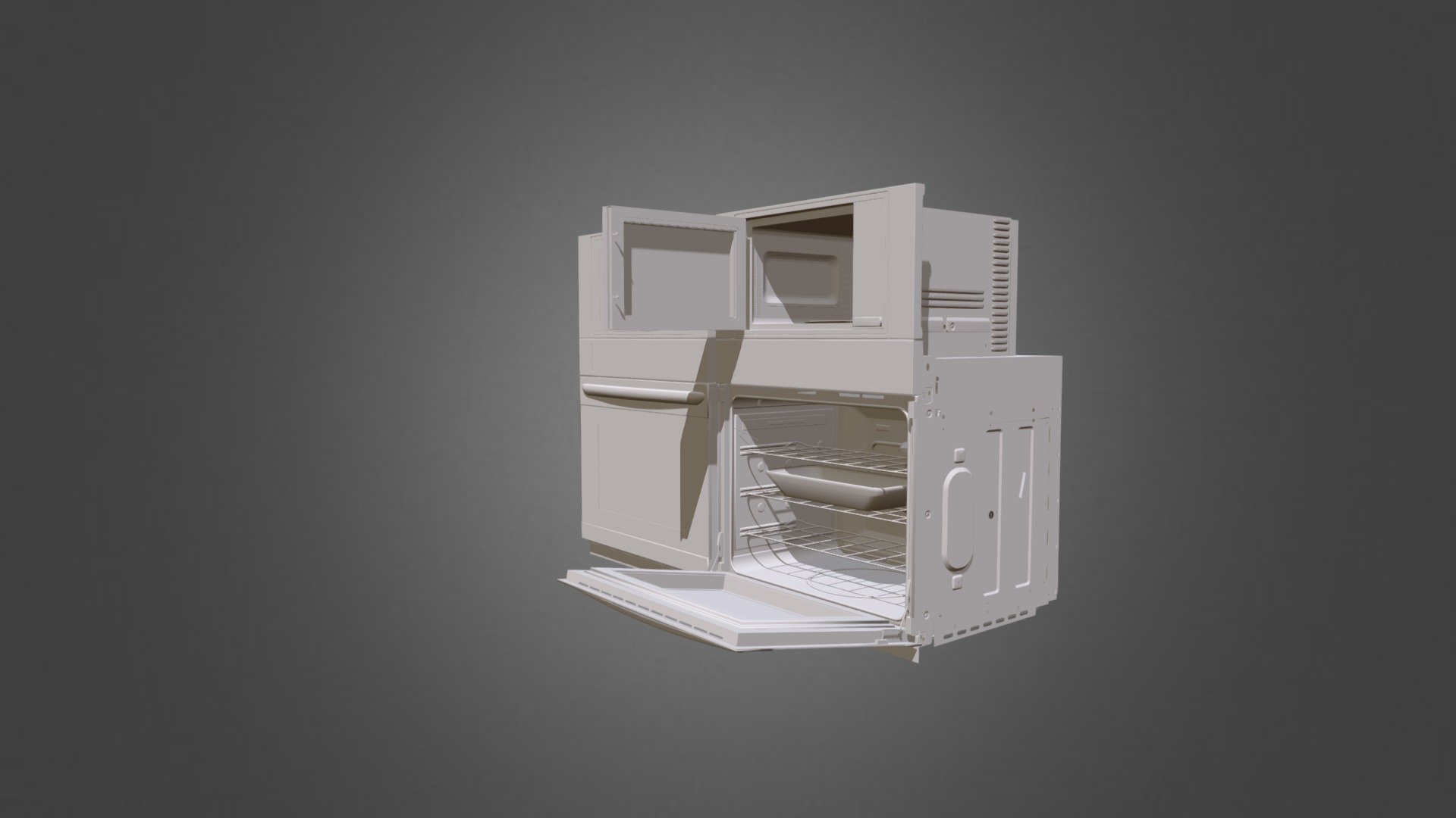 Frigidaire Aappliance Microwave And Oven - 3D model by tajrishistudio ...