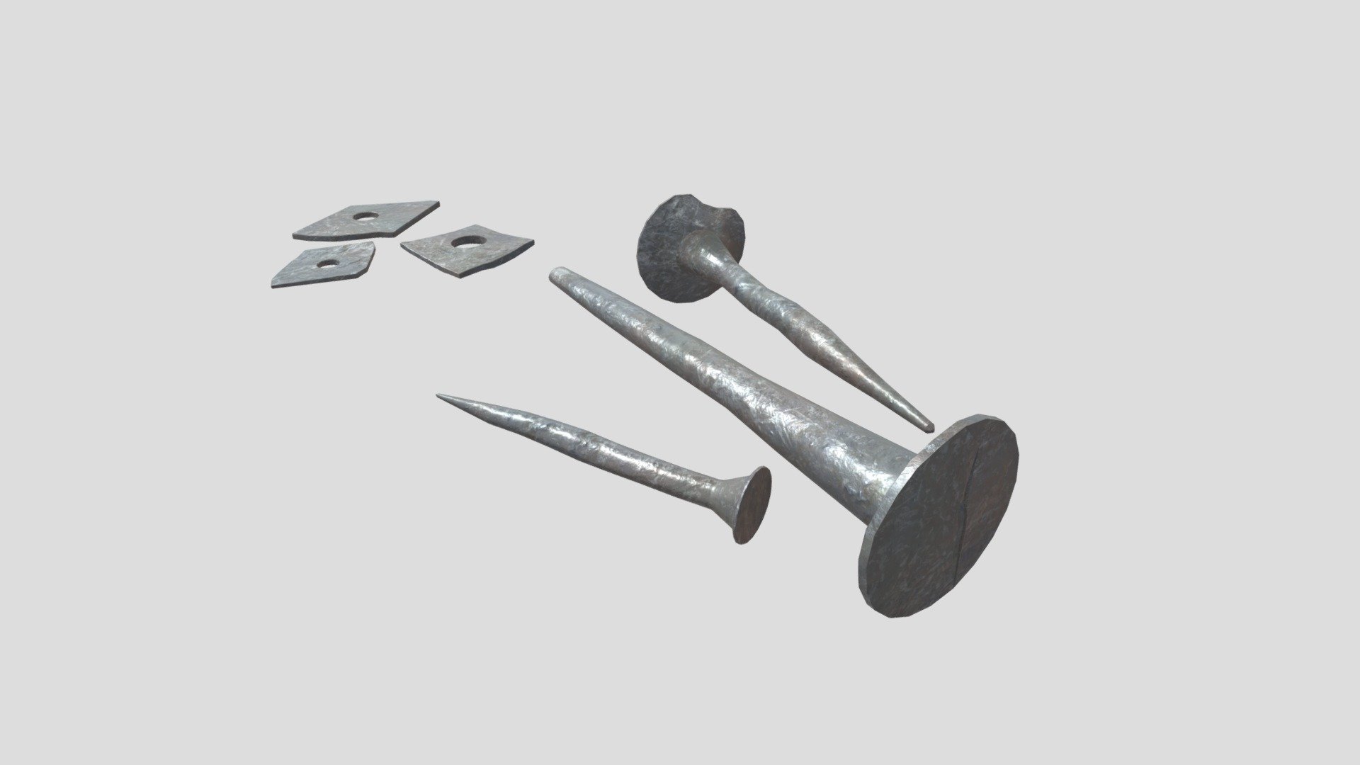 Nails - 3D model by Christos (@omnievul) [7ff36c3] - Sketchfab