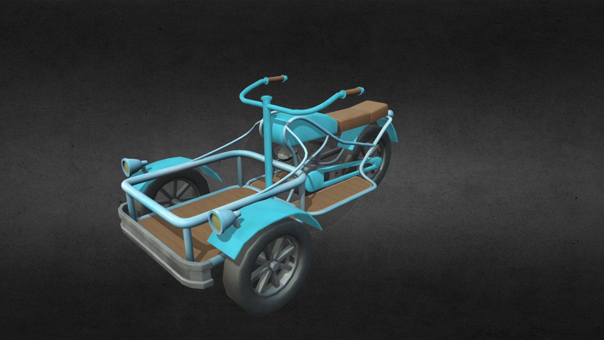 Cargo motorcycle - 3D model by TBONE Creates (@TBONE13) [7ff4631 ...