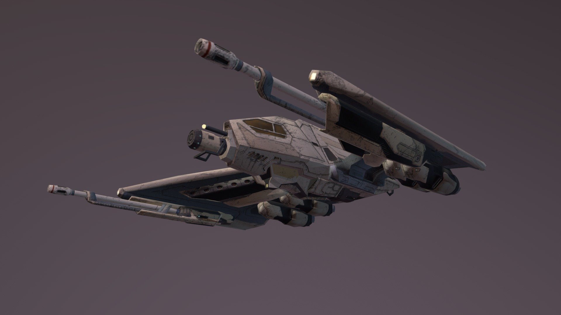 Terran fighter - Low poly test model - 3D model by glonous [7ff4ec5 ...