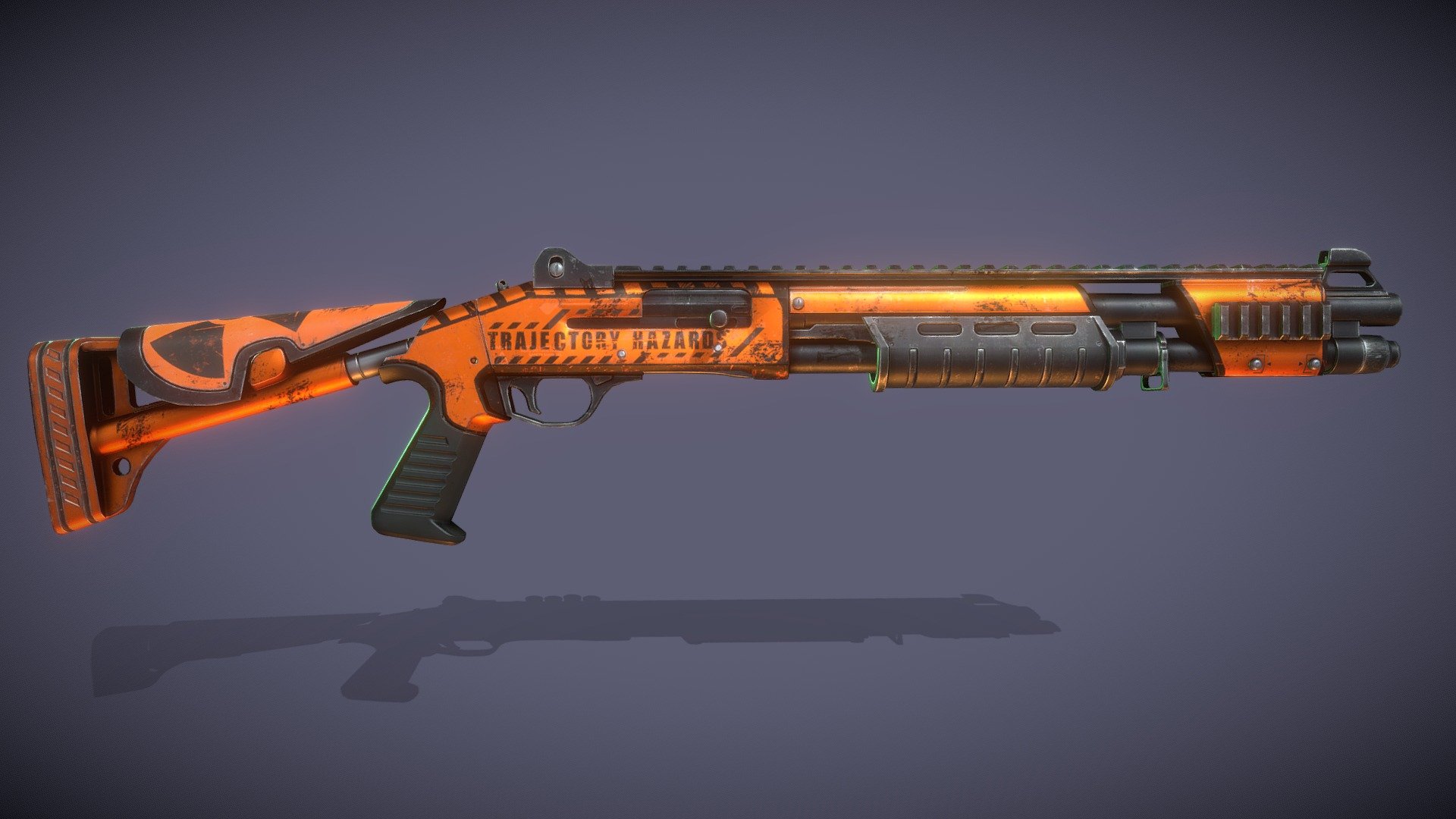 Shotgun Biohazard Orange - Buy Royalty Free 3D model by Hitoshi Matsui ...