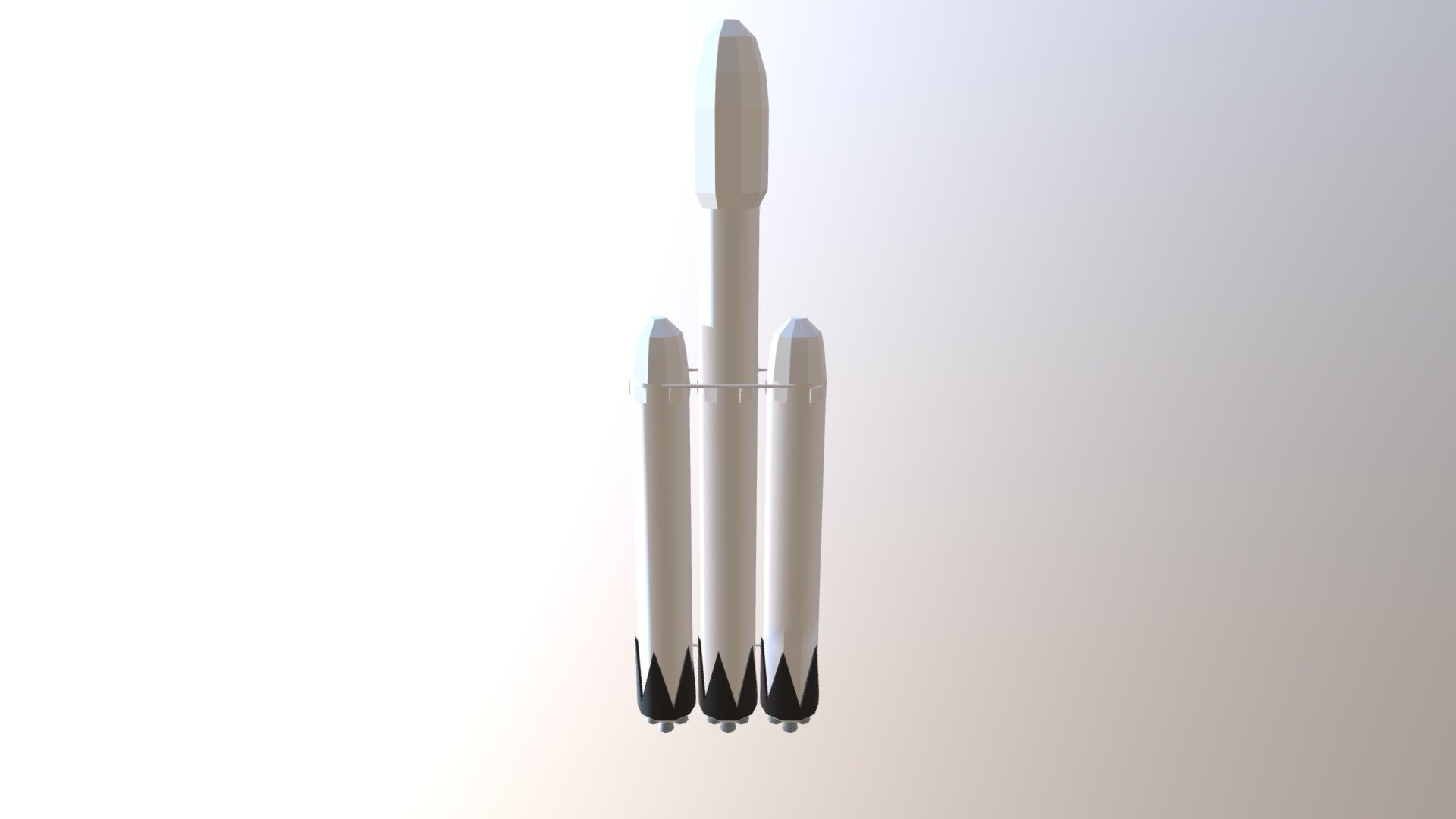 Falcon Heavy Rocket - 3D model by 8-BITFANGabriel [7ff9149] - Sketchfab